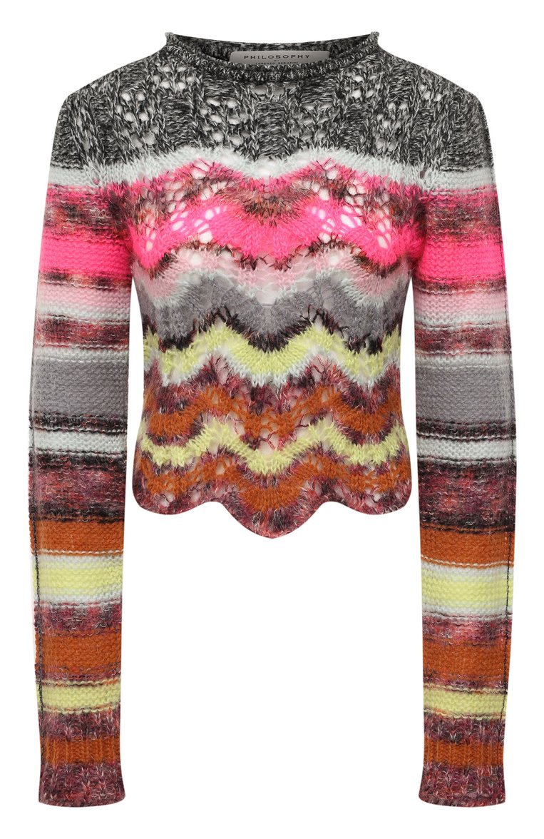 Женский разноцветный свитер PHILOSOPHY DI LORENZO SERAFINI купить в ...