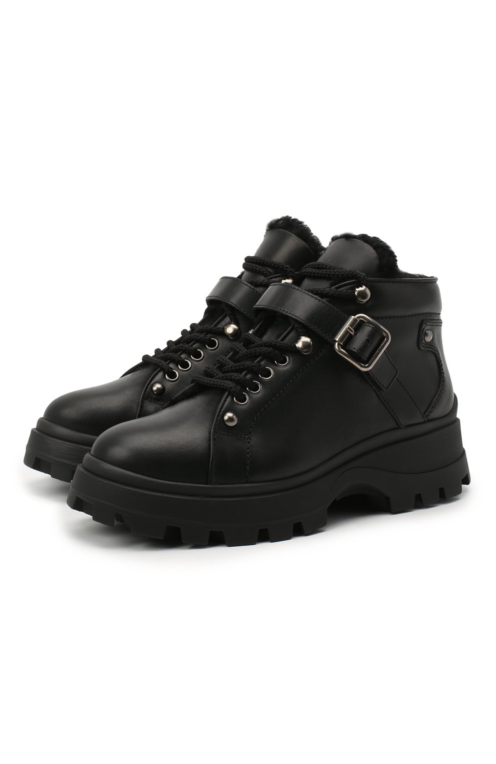 Женские черные кожаные ботинки Miu Miu купить в интернет магазине ЦУМ арт 5t692c 3lcx узнать о