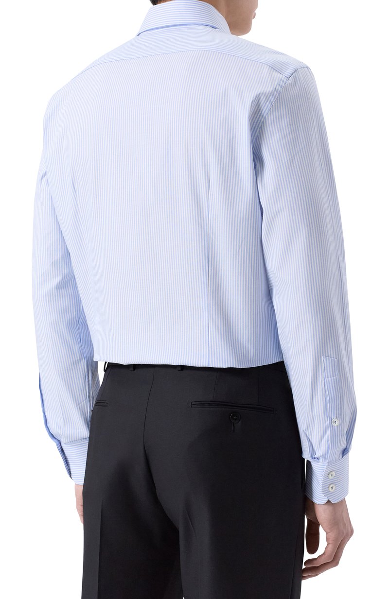 Мужская голубая хлопковая сорочка VAN LAACK купить в интернет-магазине ...