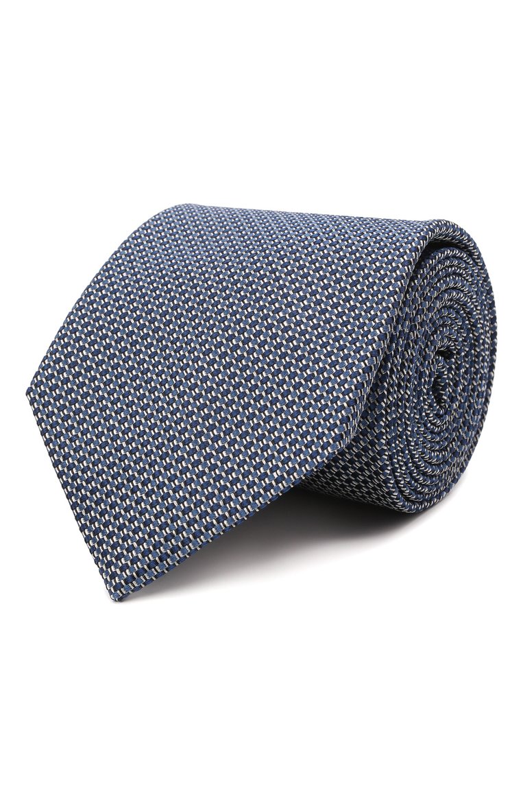 Мужской синий шелковый галстук BRIONI купить в интернет-магазине ЦУМ ...