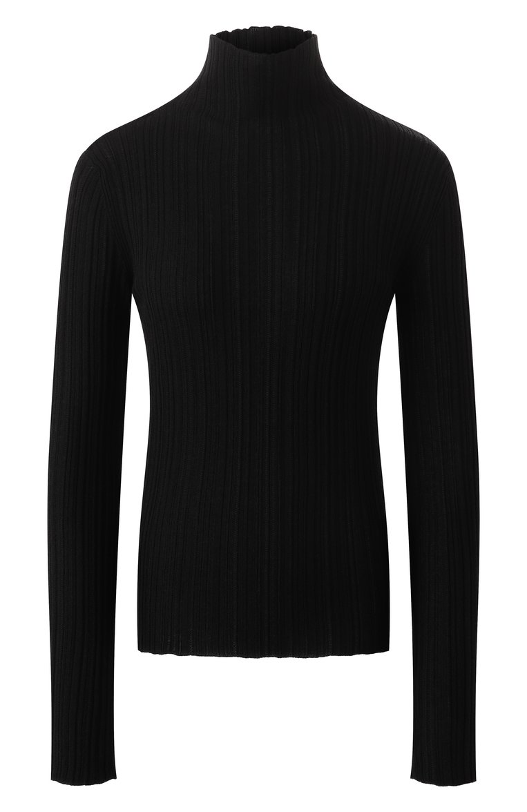 Женская черная водолазка из кашемира и шелка AGNONA купить в интернет ...