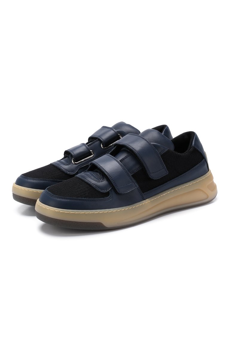 Мужские темно-синие комбинированные кеды perey patch ACNE STUDIOS ...