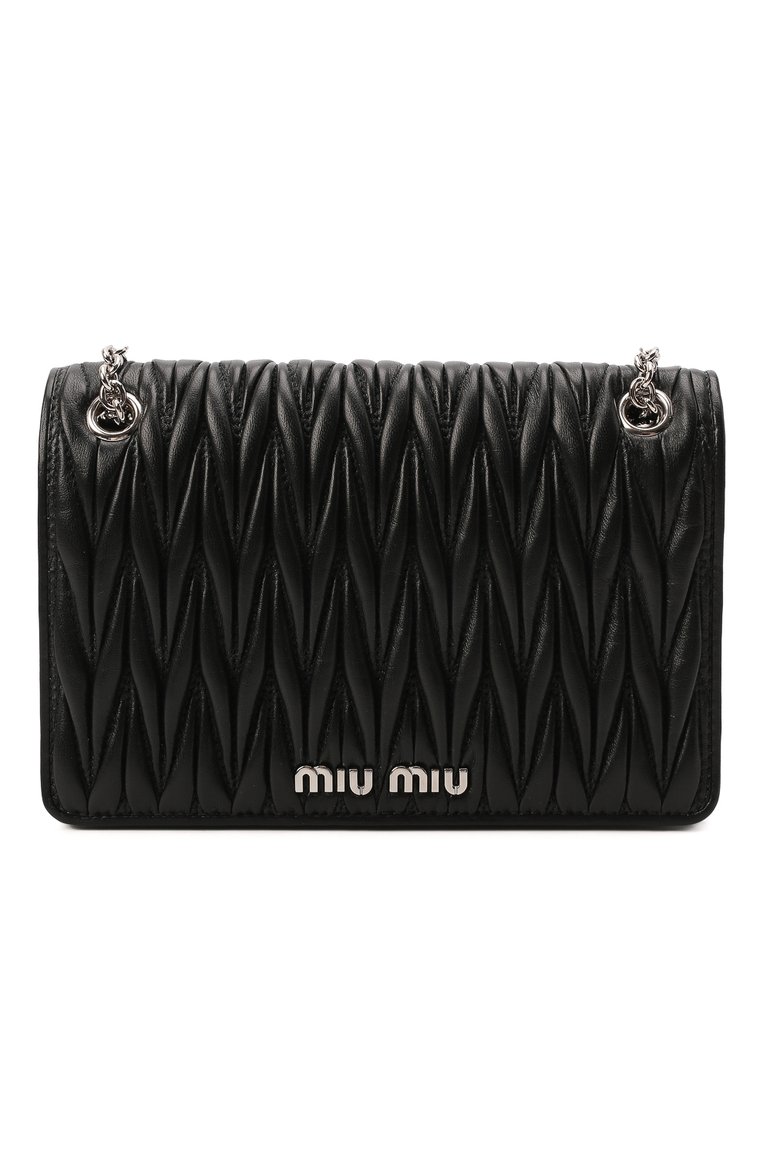 Женская черная сумка MIU MIU купить в интернет-магазине ЦУМ, арт. 5BP065-2CE3-F0002-OOO
