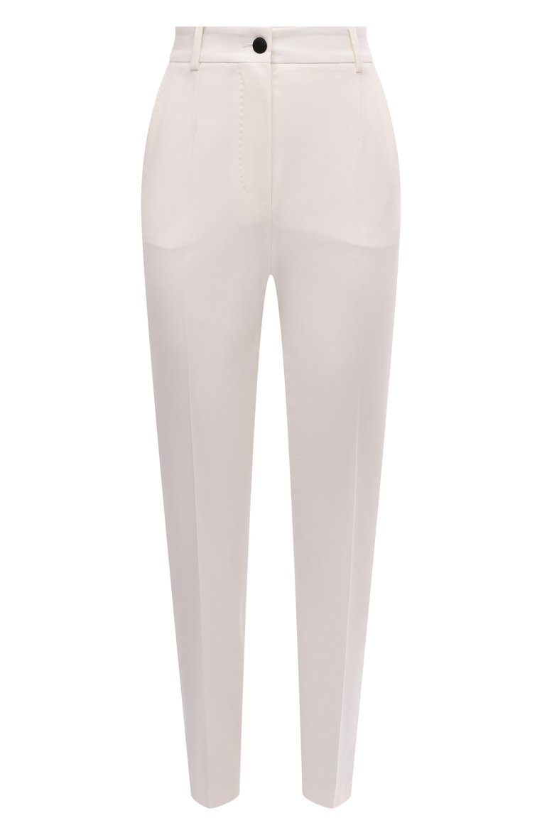 Женские белые шерстяные брюки DOLCE & GABBANA купить в интернет ...