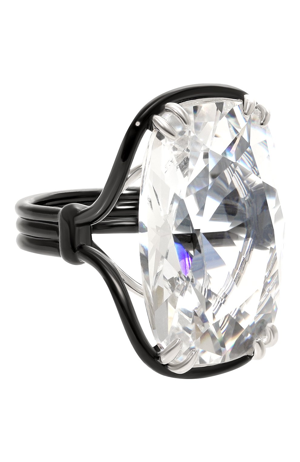 Женское черное кольцо harmonia SWAROVSKI купить в интернет-магазине ЦУМ ...