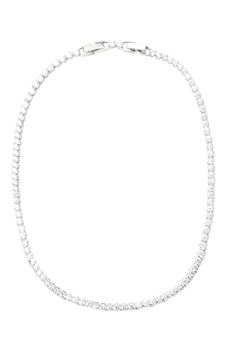 Женское серебряное колье tennis deluxe SWAROVSKI купить в интернет ...