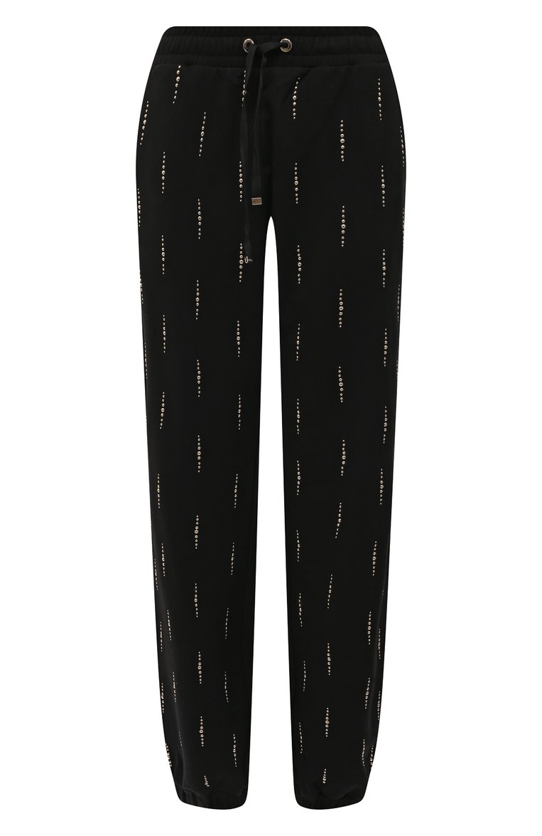 Женские черные хлопковые джоггеры LIU JO купить в интернет-магазине ЦУМ ...