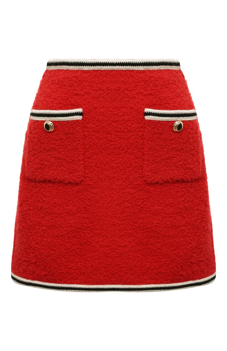 Женская красная шерстяная юбка Miu Miu купить в интернет магазине ЦУМ арт Mg1746 2e37 F0011