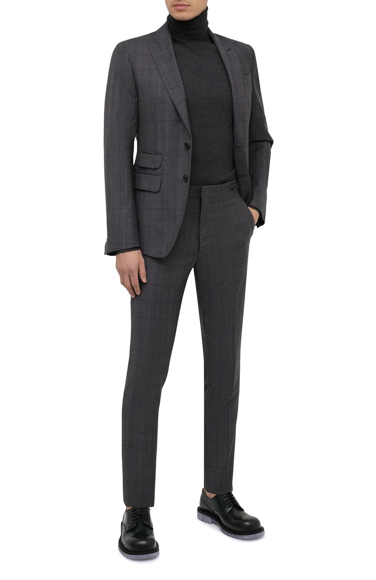 Мужской темно-серый шерстяной костюм DSQUARED2 купить в интернет ...