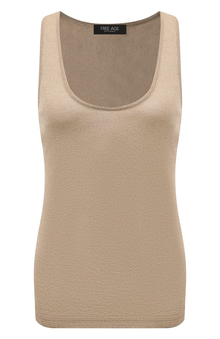 Женский золотой топ из вискозы FREEAGE купить в интернет-магазине ЦУМ, арт. S24.TP075.9000.800 ...