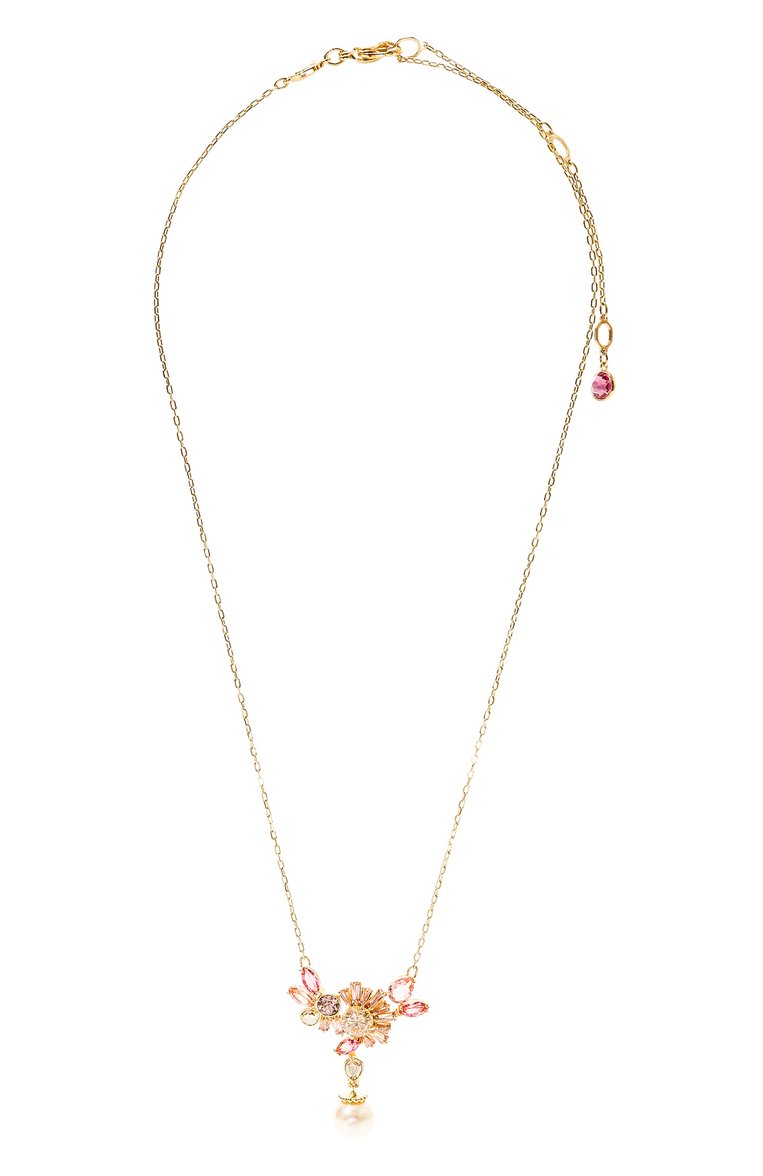 Женская золотая подвеска gema на цепочке SWAROVSKI купить в интернет ...