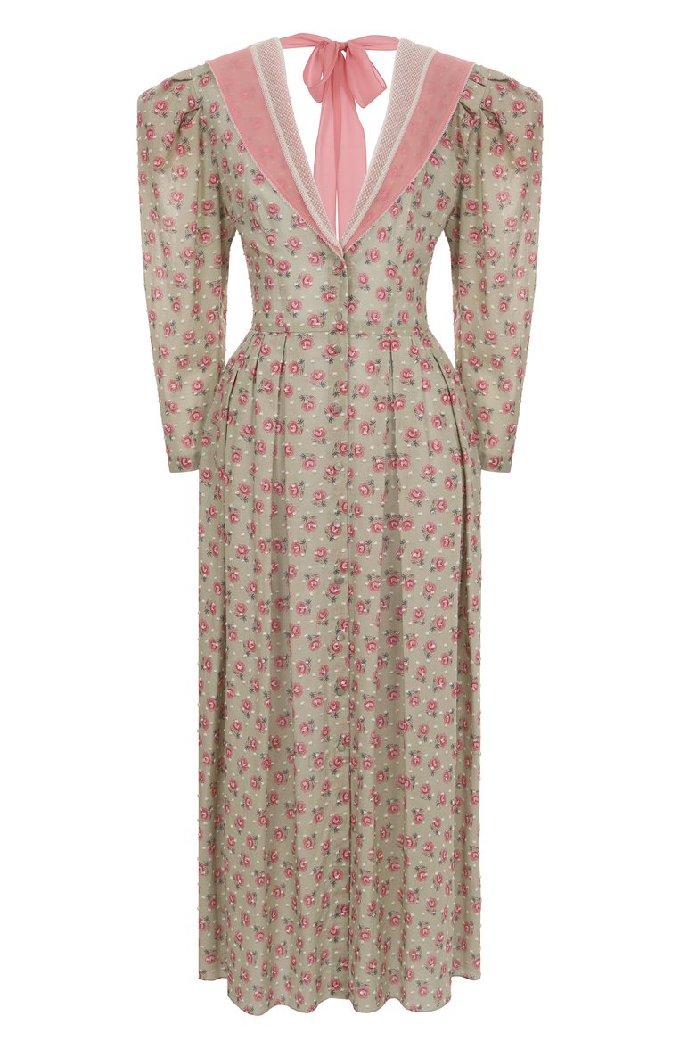 Женское светло-зеленое хлопковое платье ULYANA SERGEENKO купить в ...