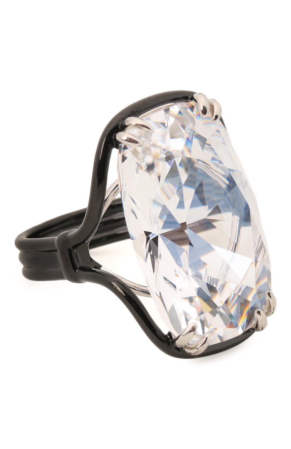 Женское черное кольцо harmonia SWAROVSKI купить в интернет-магазине ЦУМ ...