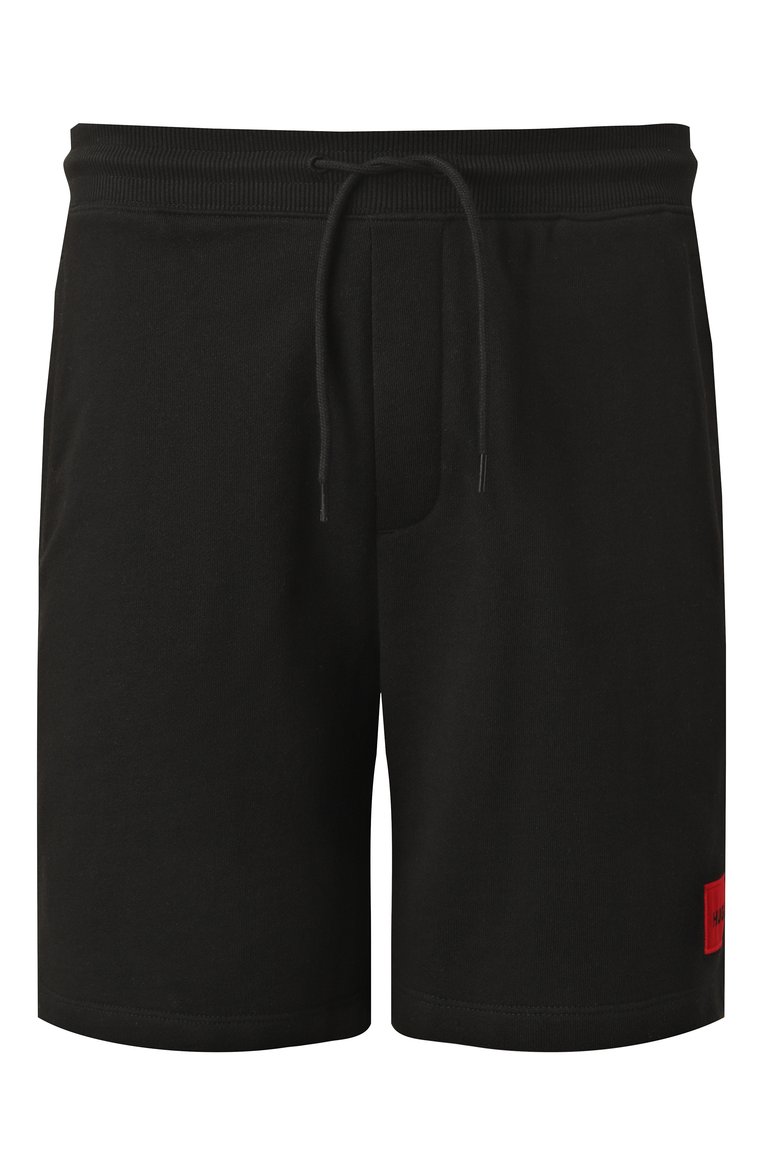 Мужские черные хлопковые шорты HUGO купить в интернет-магазине ЦУМ, арт ...