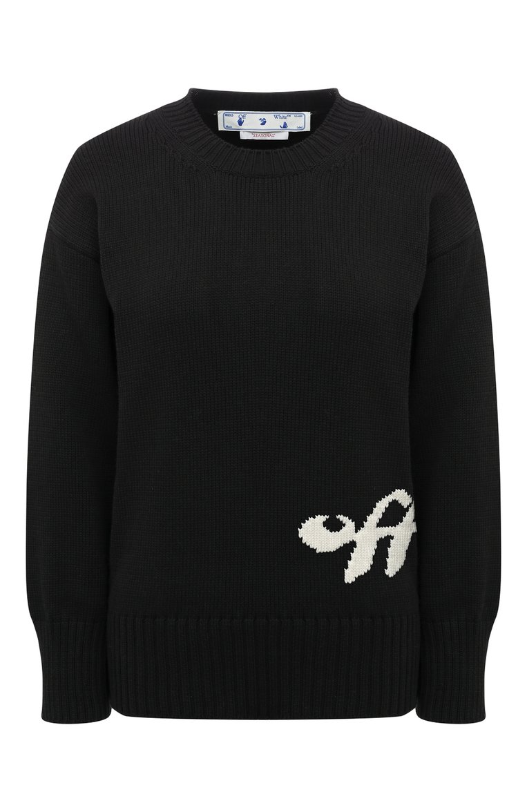 Женский черный свитер OFF-WHITE купить в интернет-магазине ЦУМ, арт ...