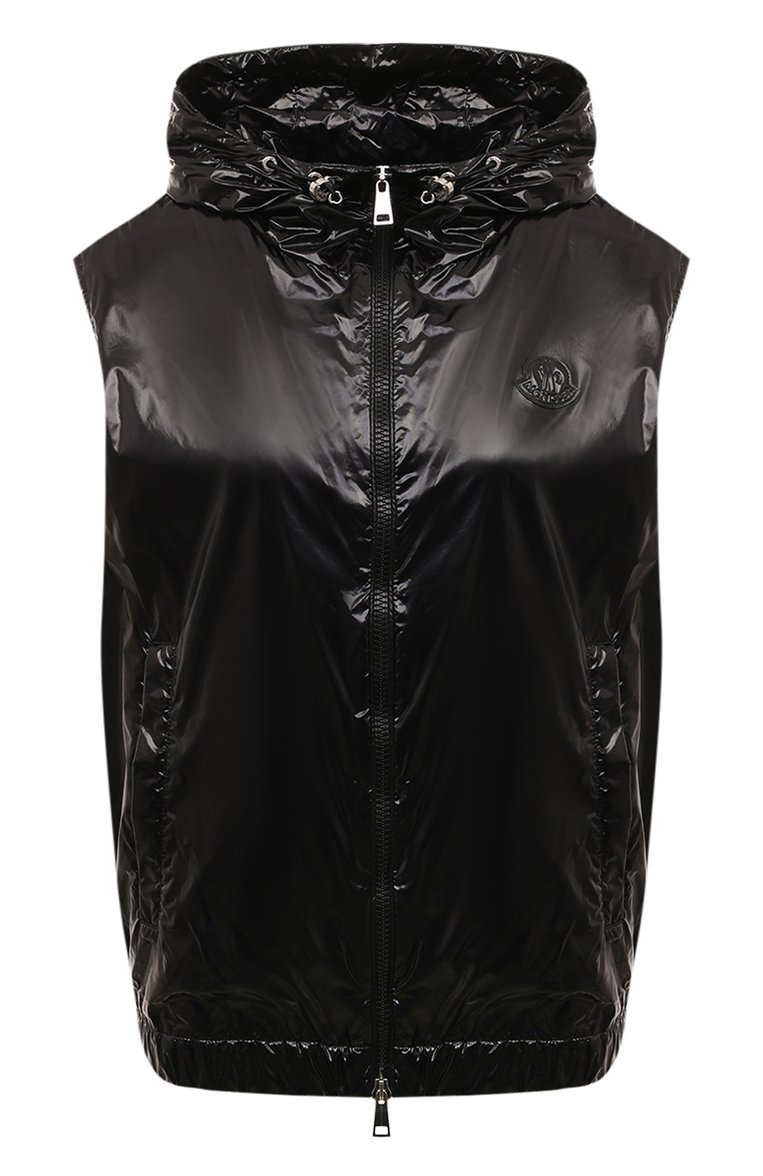 Женский черный жилет sete pvc MONCLER купить в интернет-магазине ЦУМ ...