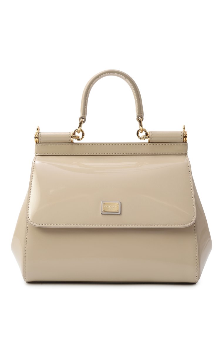 Женская кремовая сумка sicily medium DOLCE & GABBANA купить в интернет-магазине ЦУМ, арт. BB6003 ...