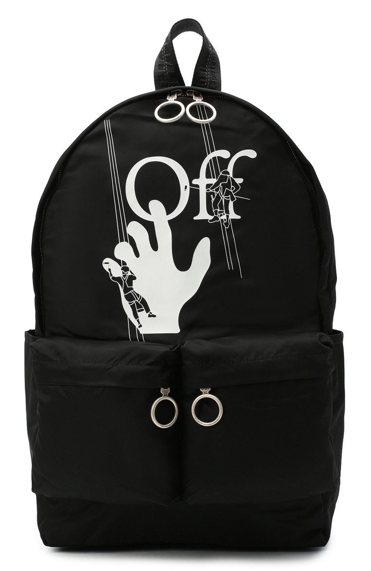 Мужской черный текстильный рюкзак OFF-WHITE купить в интернет-магазине ...