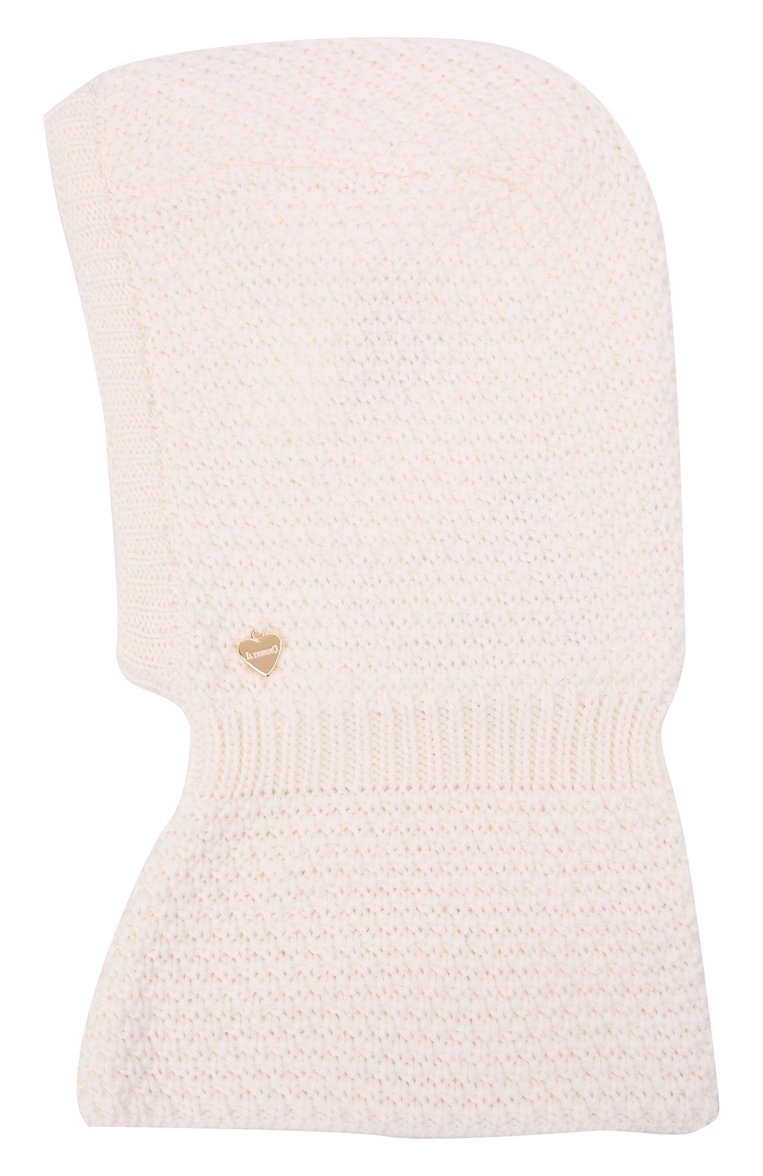 Шерстяной капор белого IL TRENINO детского — купить в интернет-магазине ...