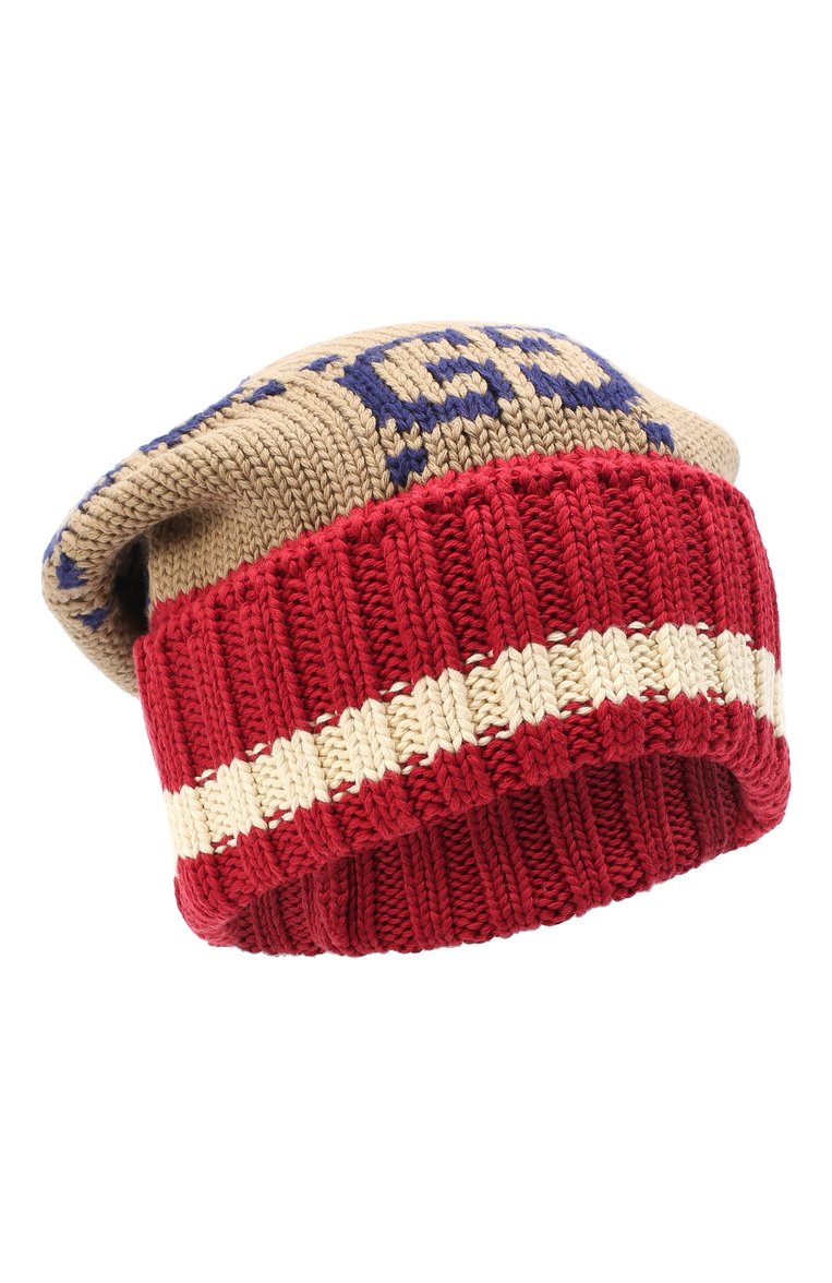 Мужская разноцветная хлопковая шапка GUCCI купить в интернет-магазине ...