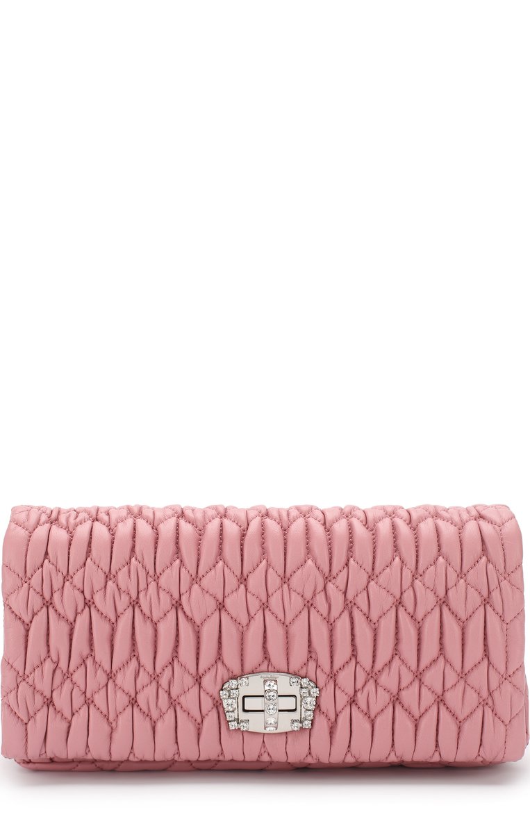 Женский розовый клатч Miu Miu купить в интернет магазине ЦУМ арт 5bd417 Fvj F0028 Ooo узнать о