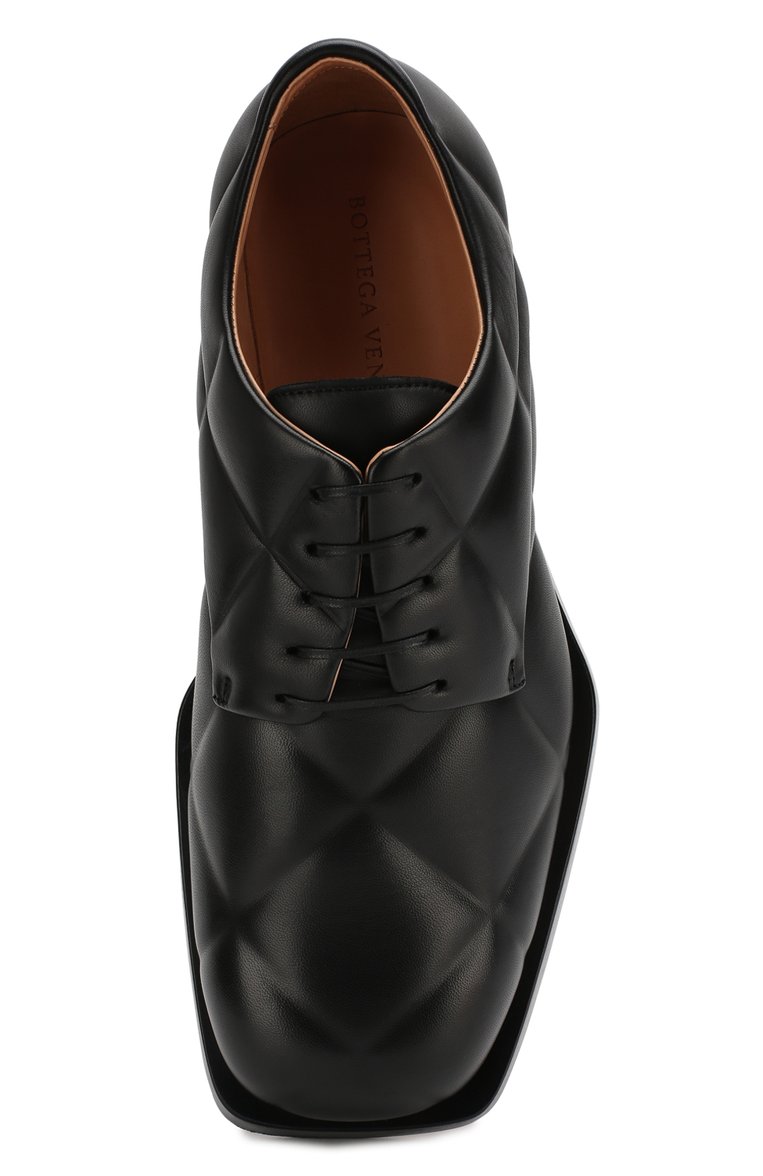 Мужские черные кожаные дерби BOTTEGA VENETA купить в интернет-магазине ...