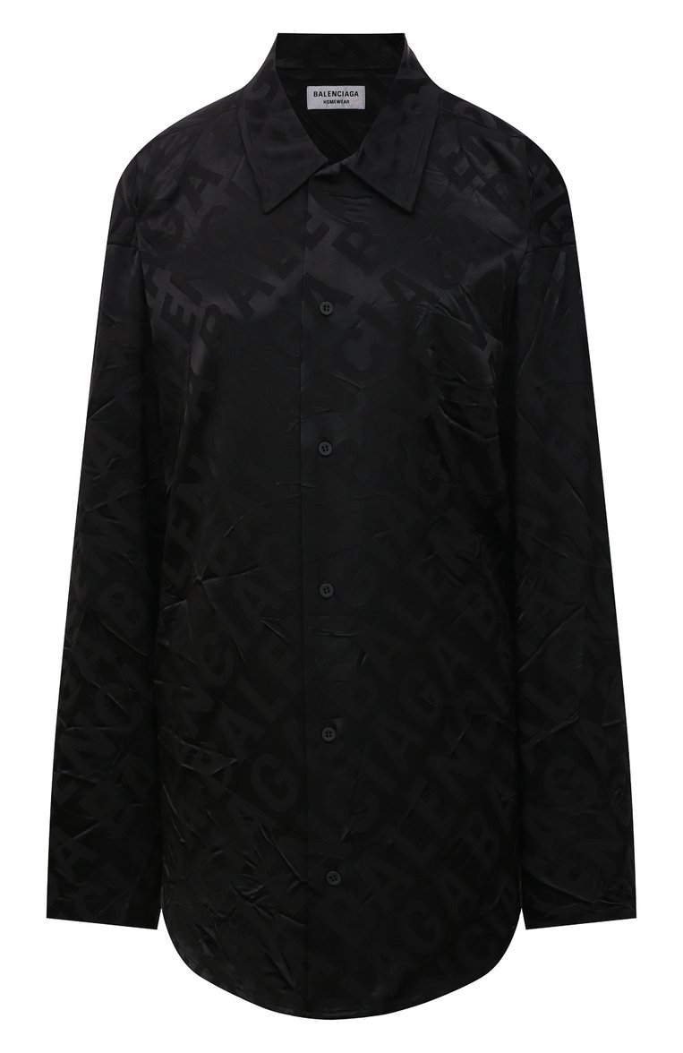 Женская черная рубашка BALENCIAGA купить в интернет-магазине ЦУМ, арт ...