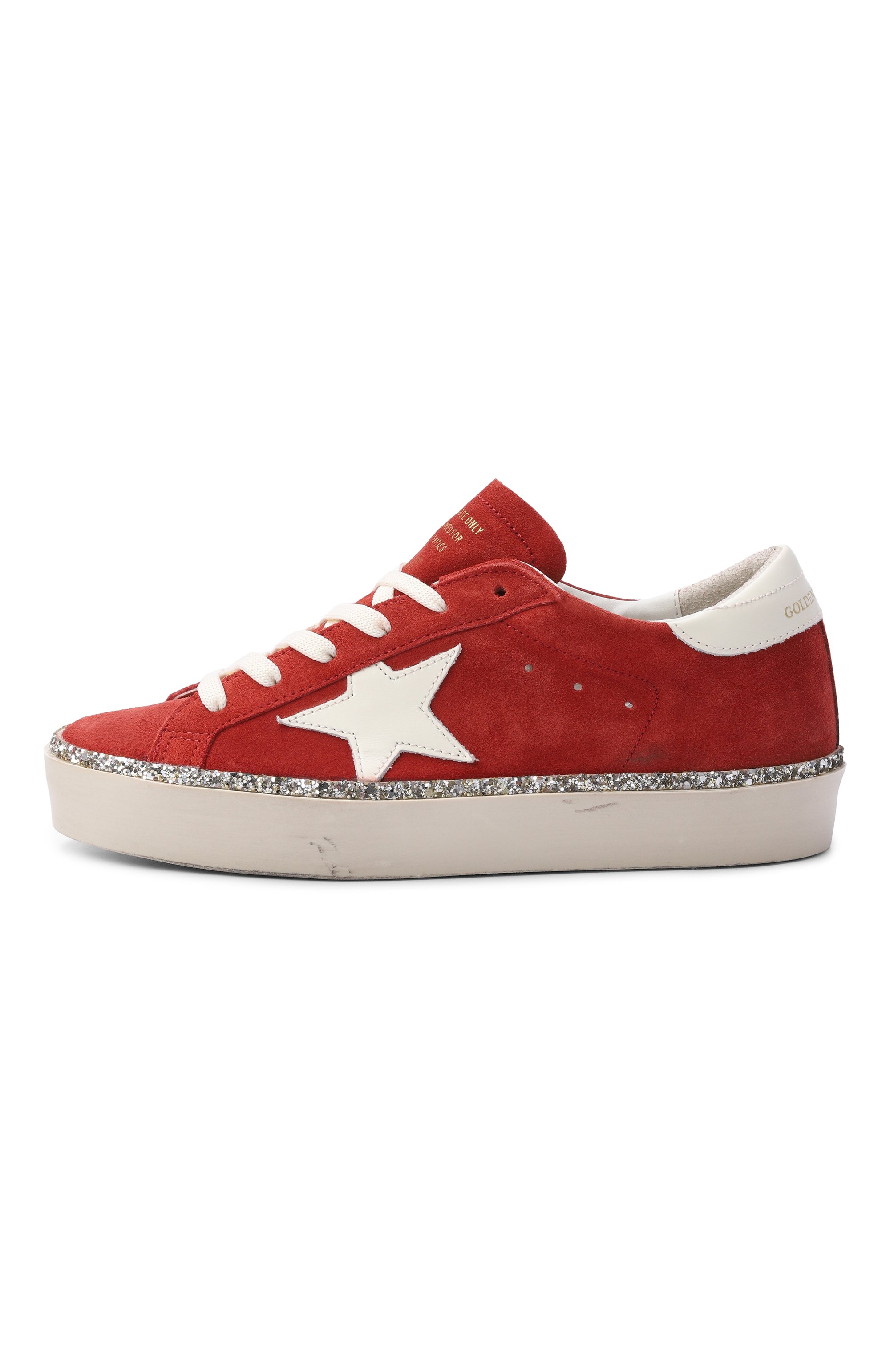 Женские красные замшевые кеды hi star GOLDEN GOOSE DELUXE BRAND купить ...