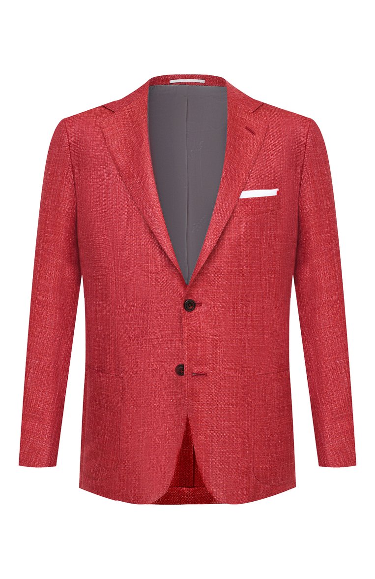 Мужской красный пиджак из кашемира и шелка KITON купить в интернет ...