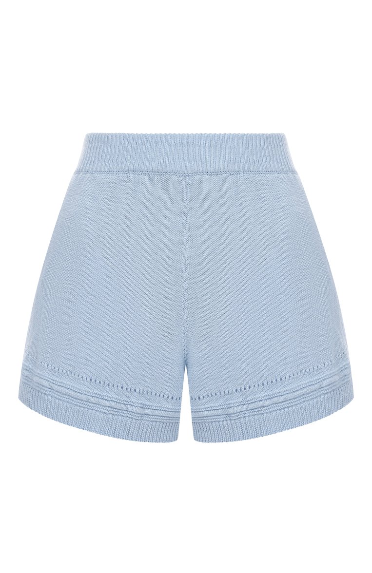 Женские голубые шорты изо льна и хлопка MVST купить в интернет-магазине ЦУМ, арт. WS61-617MU