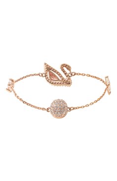 Женский золотой браслет dazzling swan SWAROVSKI купить в интернет ...