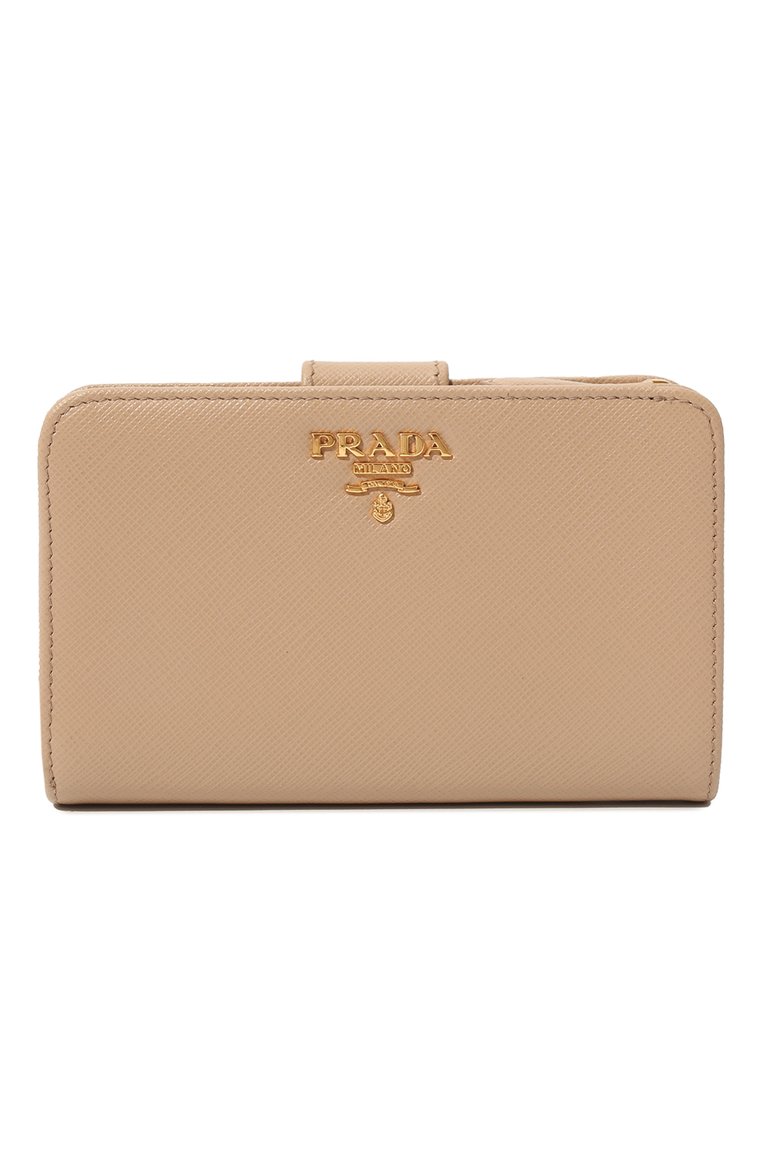 Женские бежевые кожаное портмоне PRADA купить в интернет-магазине ЦУМ, арт. 1ML225-QWA-F0770 ...