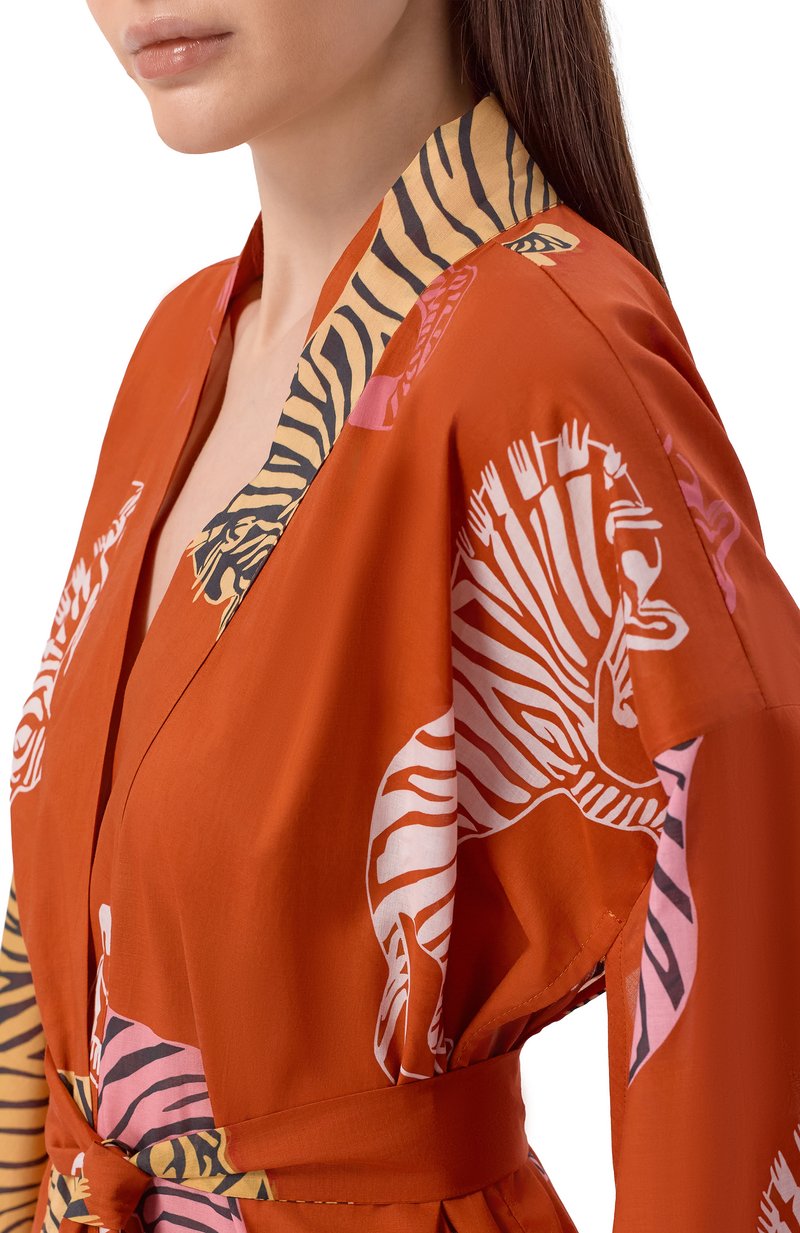 Женский оранжевый хлопковый халат ANY WOWZERS купить в интернет ...