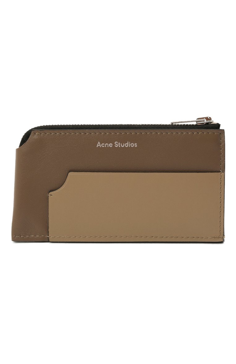 Женский бежевый кожаный футляр для кредитных карт ACNE STUDIOS купить в ...