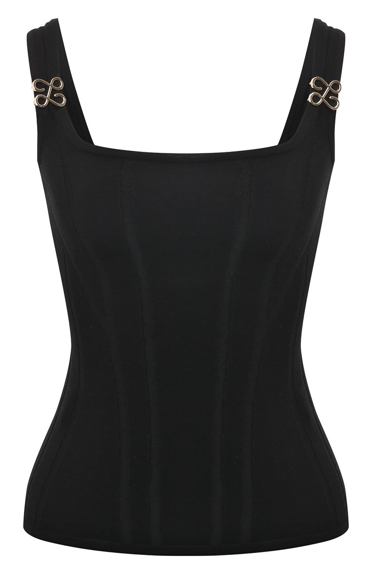 Женский черный топ из вискозы AND THE BRAND купить в интернет-магазине ЦУМ, арт. S24-TP033-1203 ...