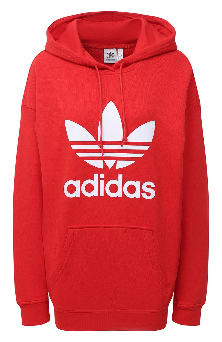 Женский красный хлопковое худи ADIDAS ORIGINALS купить в интернет ...