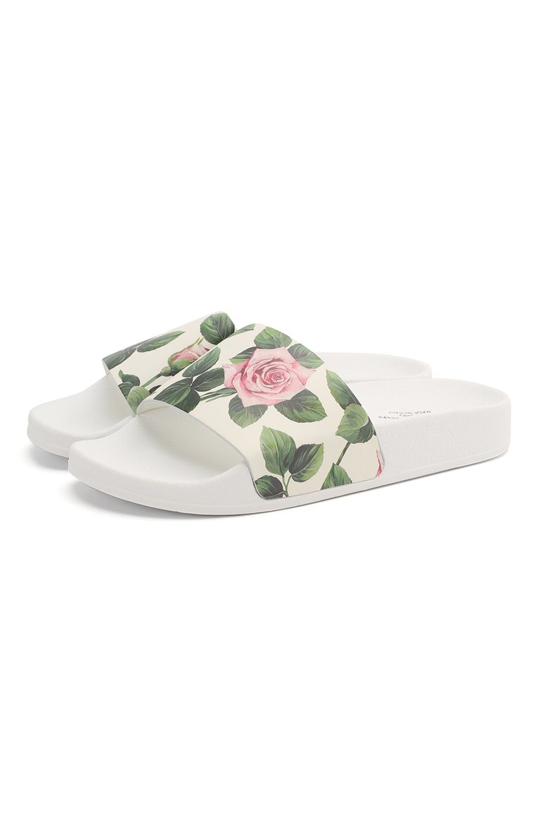 Кожаные шлепанцы DOLCE & GABBANA детский разноцветного цвета — купить в ...