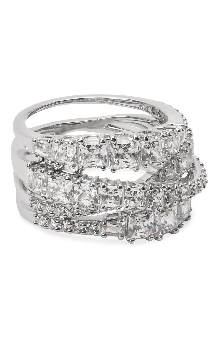 Женское серебряное кольцо twist wrap SWAROVSKI купить в интернет ...