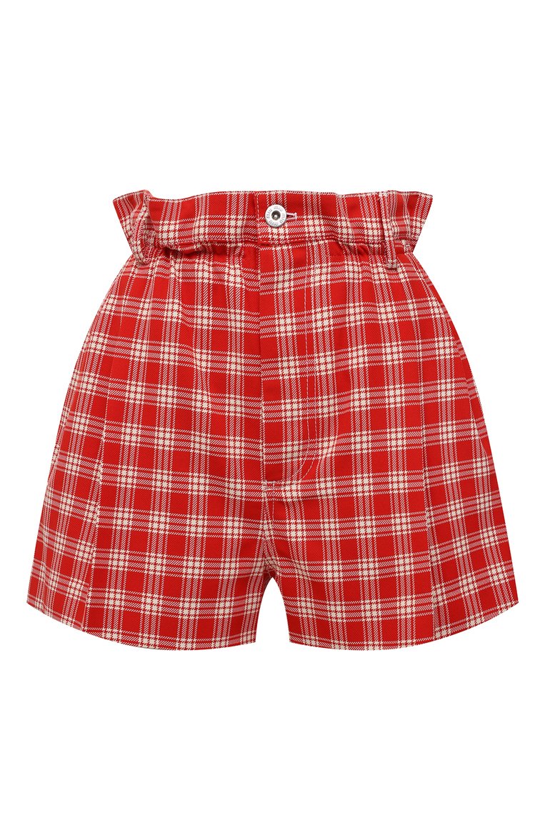 Женские красные хлопковые шорты Miu Miu купить в интернет магазине ЦУМ арт Mp1536 6j1 F0976