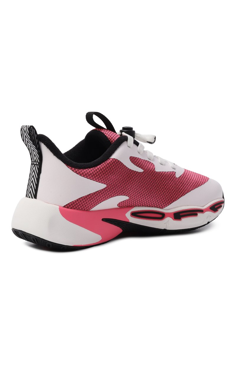 Комбинированные кроссовки For Jumping OFF-WHITE розового цвета — купить ...