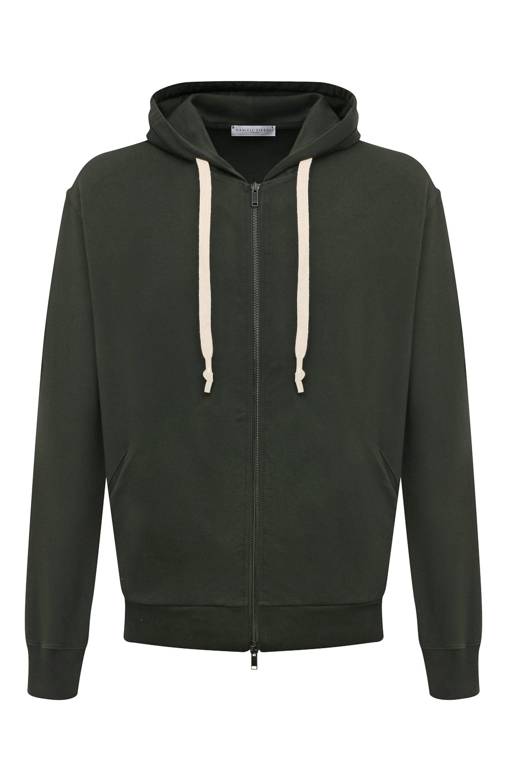 Мужской хаки хлопковая толстовка DANIELE FIESOLI купить в интернет ...