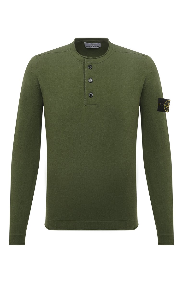 Мужской хаки хлопковый джемпер STONE ISLAND купить в интернет-магазине ...